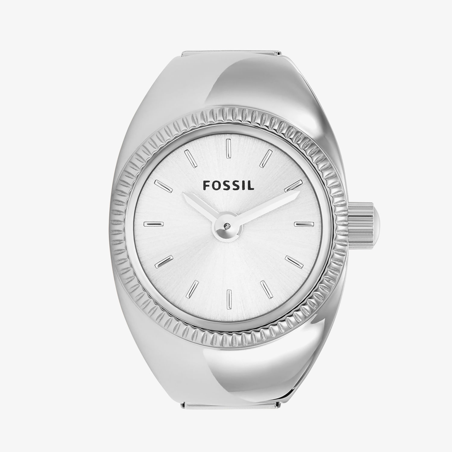 Relógio de Dedo Fossil em Aço Prateado e Cristais ES5321 | MONTE CARLO