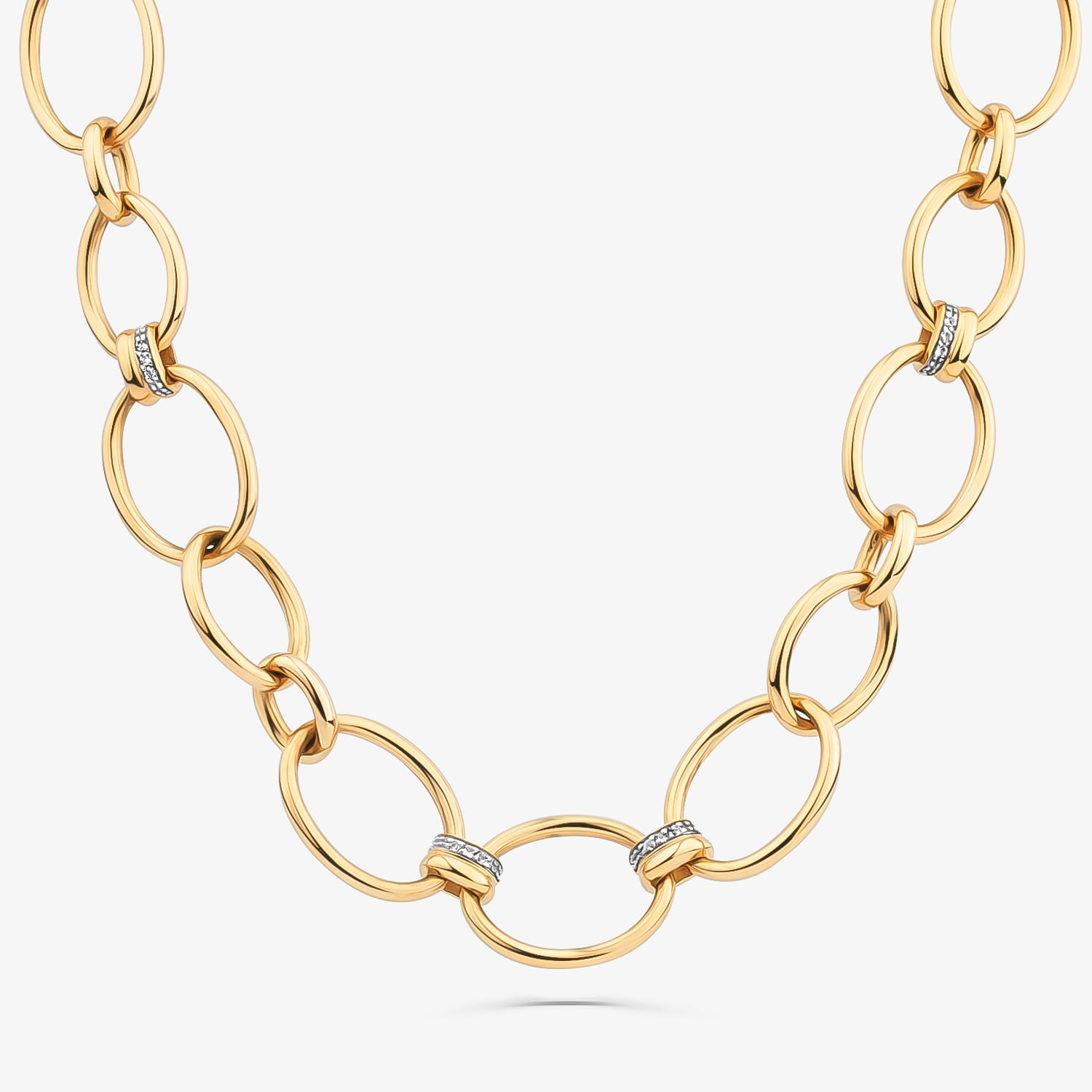 Brinco Argolas Ovais com Topázio em Prata 925 com Banho de Ouro Amarelo ...